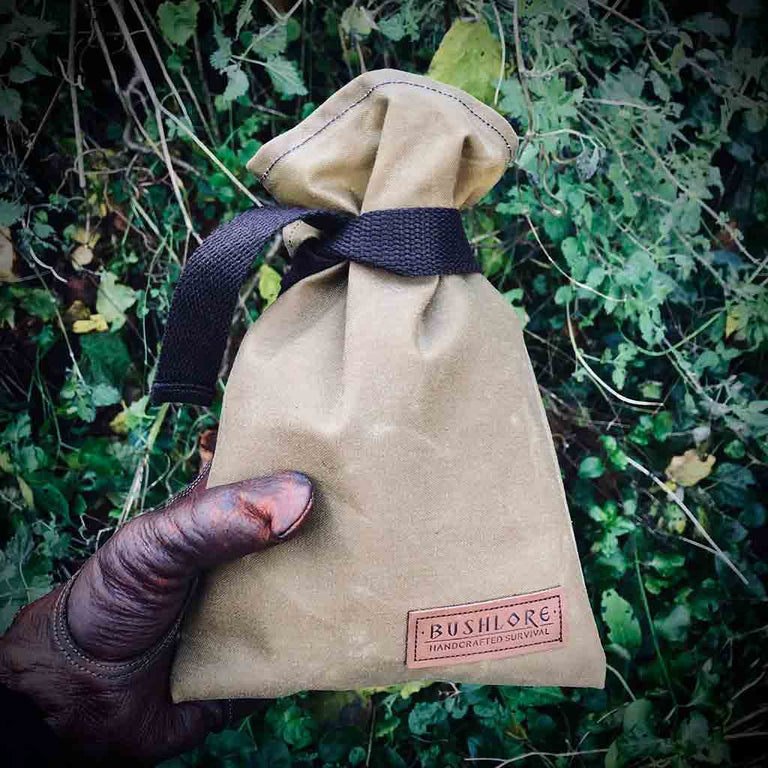 Waxed Canvas Tinder Bag – Borderland Bushcraft