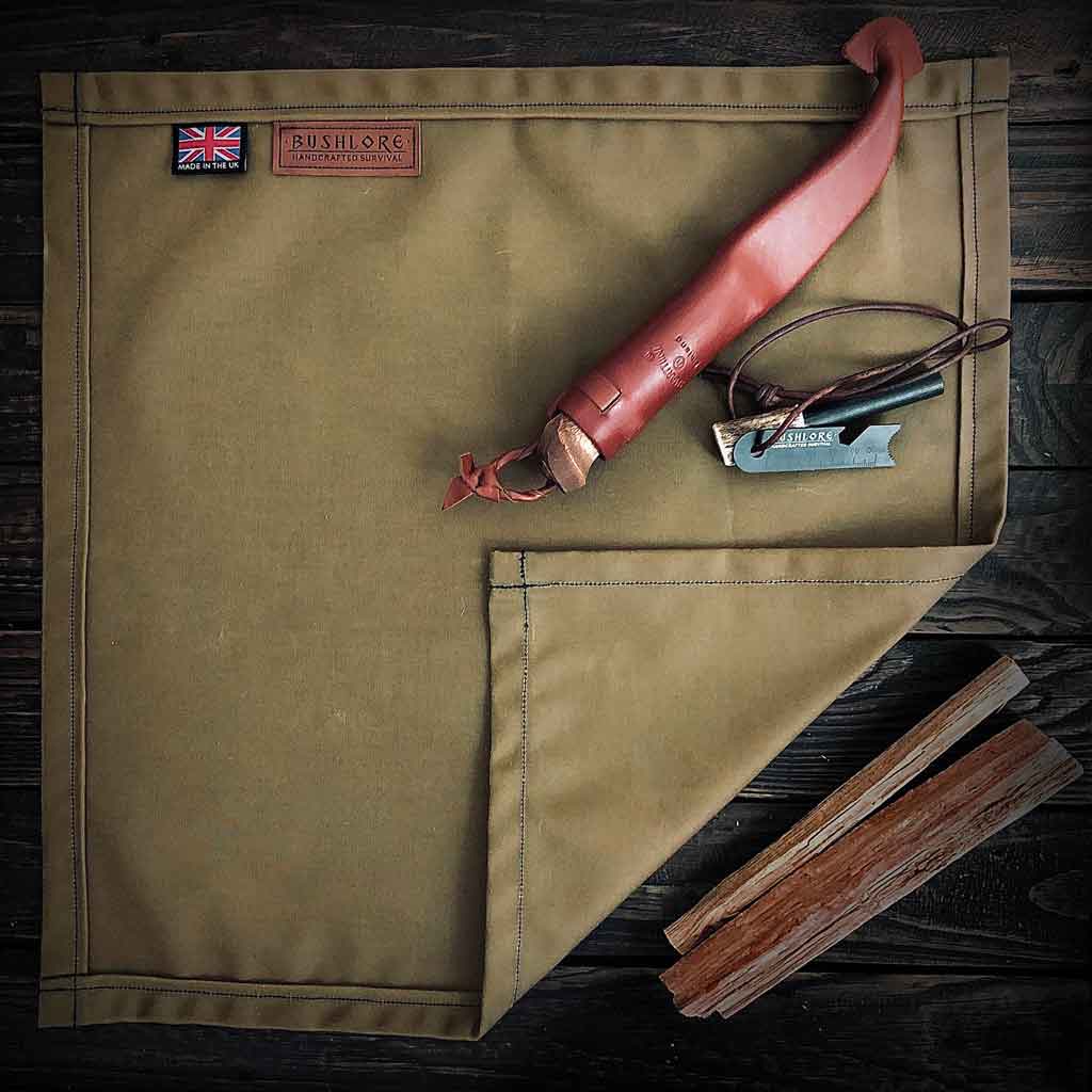 Waxed Canvas Ground Mat – Borderland Bushcraft
