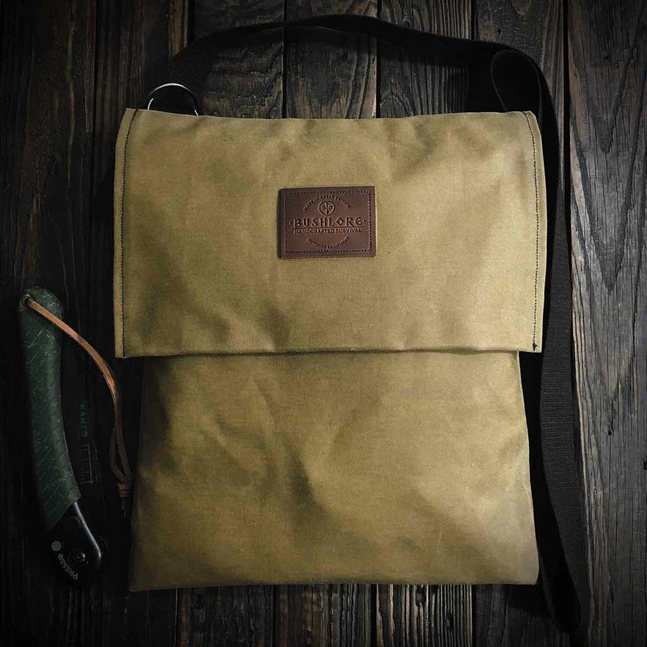 Waxed Canvas Haversack (Large) – Borderland Bushcraft